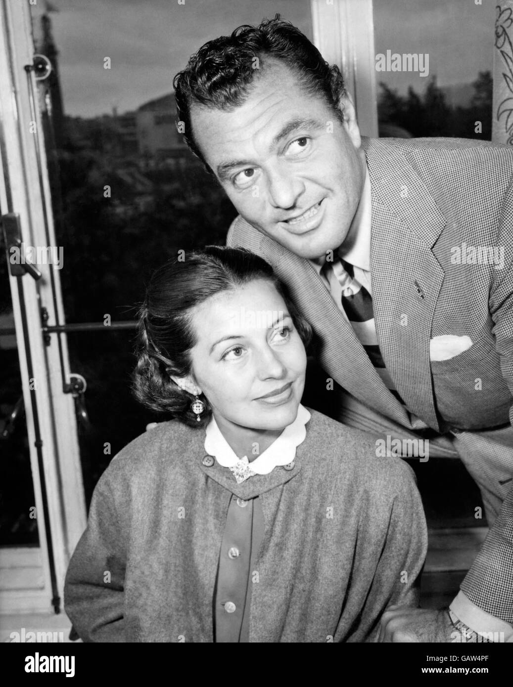Singer and film star Tony Martin and his wife, dancer Cyd Charisse ...