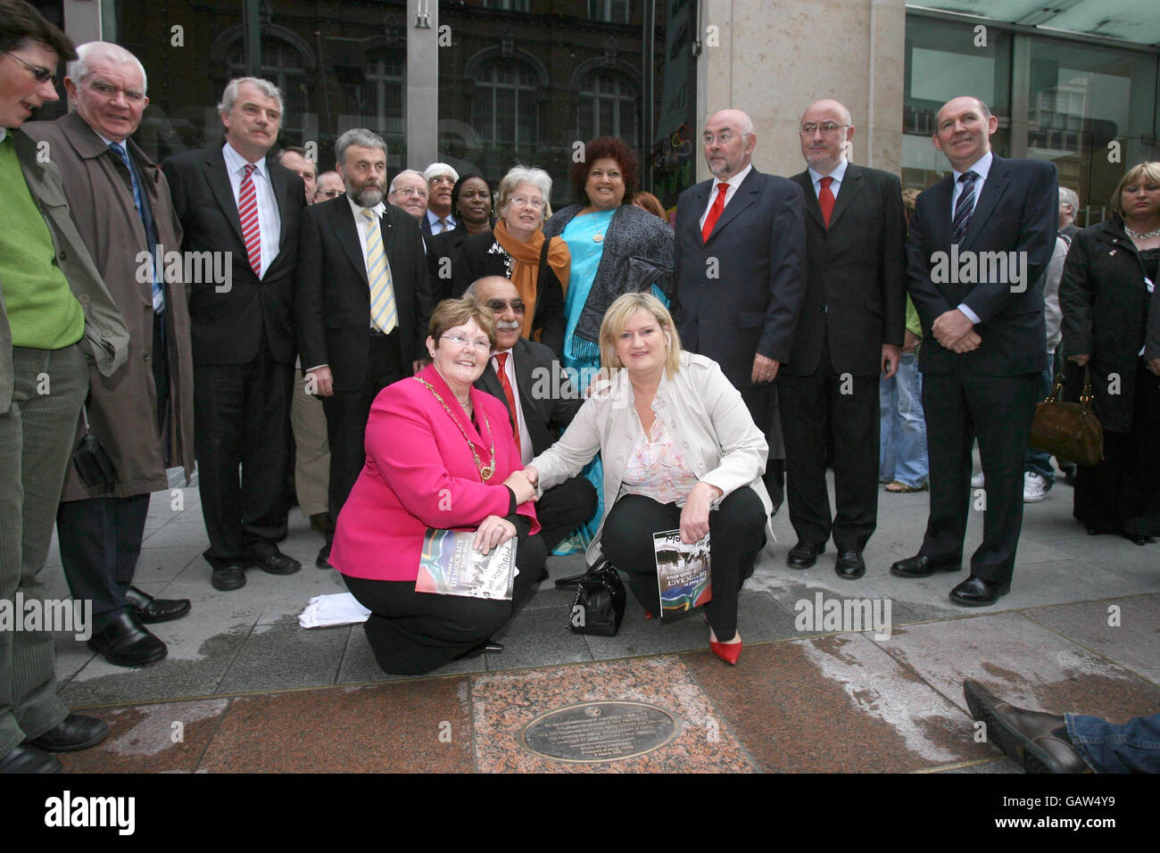 Left to right. Dublin's Deputy Lord Mayor Anne Carter, Dr Kader Asmal ...