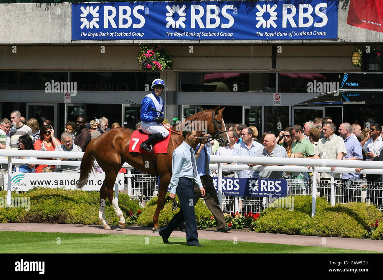 Signage At Sandown Racecourse High Resolution Stock Photography and ...