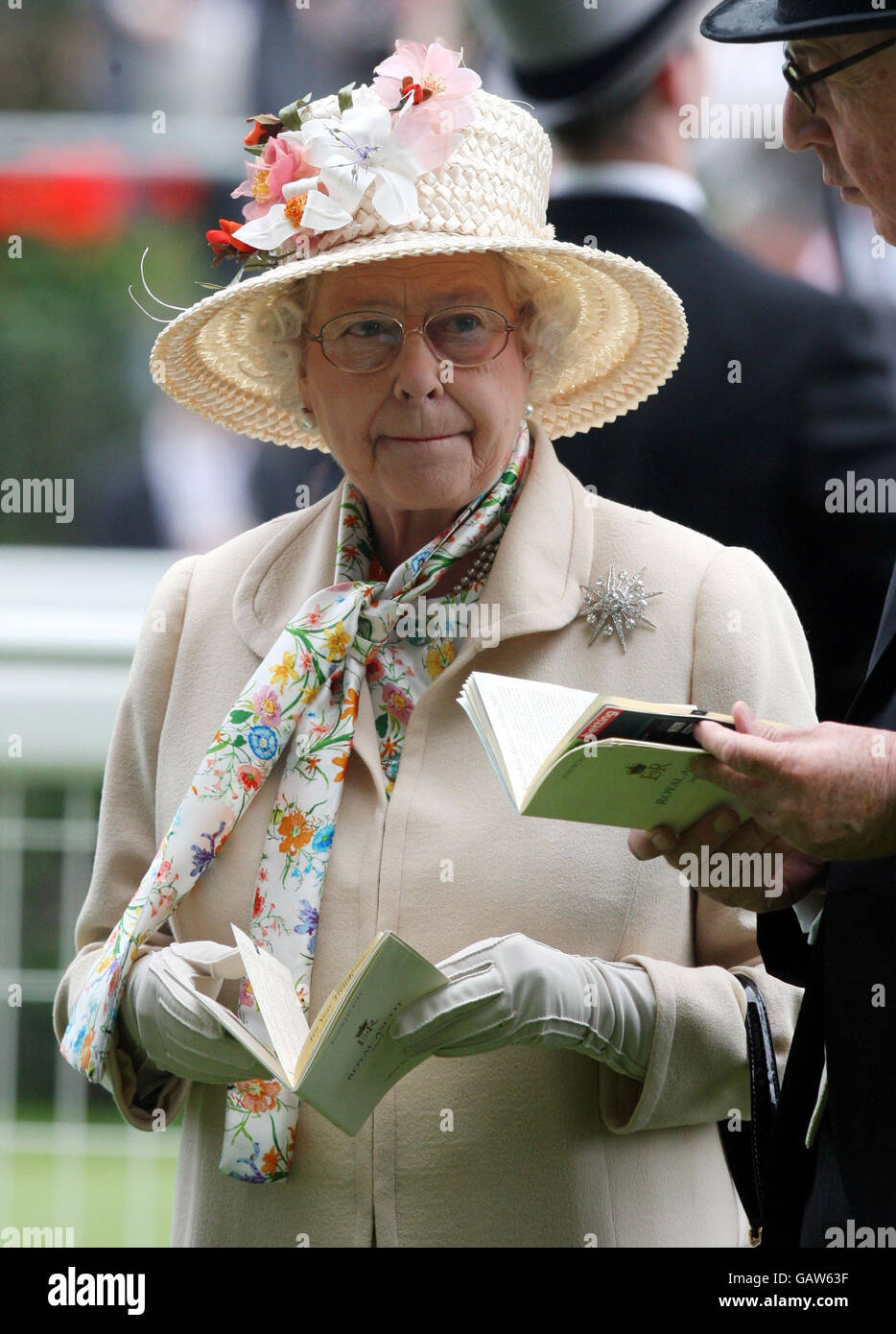 Great Britain's Queen Elizabeth II in the Parade ring on the Fourth day ...