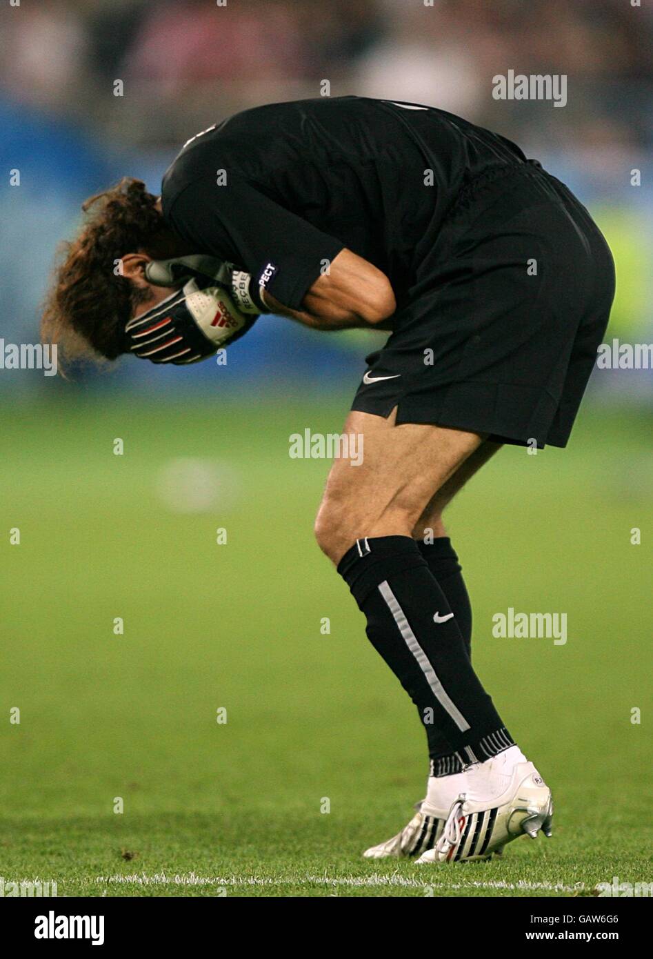 Turkey goalkeeper recber rustu rues a missed chance hi-res stock ...