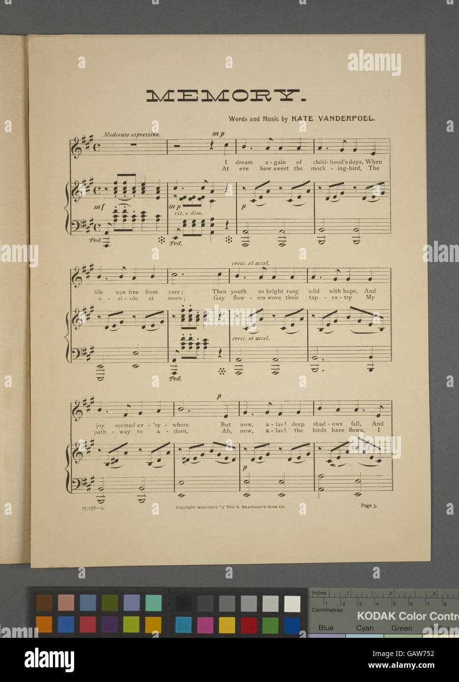 'Memory' likely refers to a song or piece reflecting on past ...