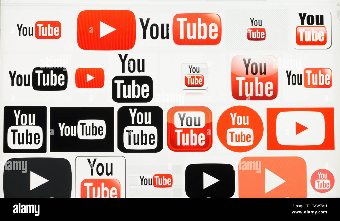 Youtube logo hi-res stock photography and images - Alamy