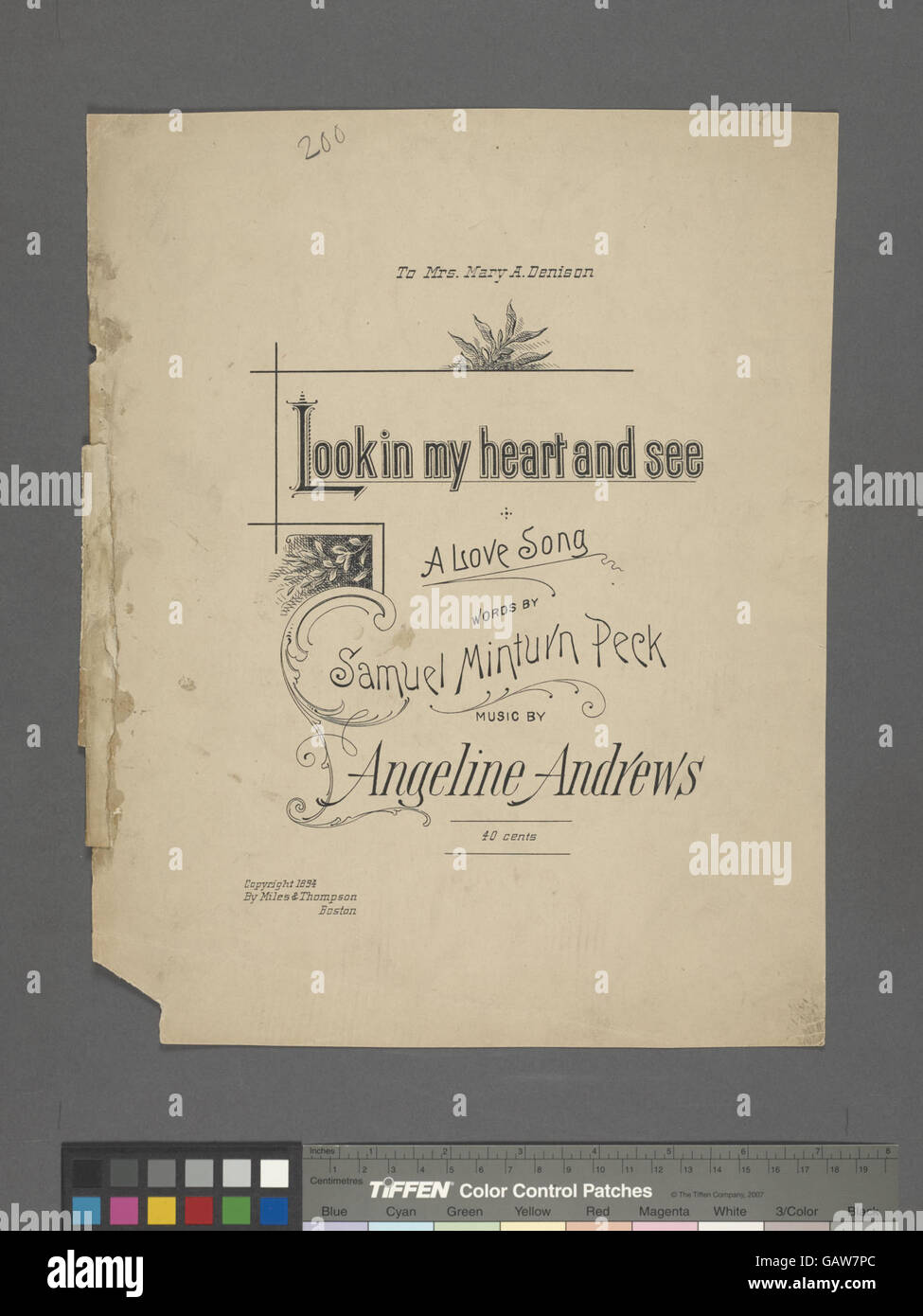 'Look in My Heart and See' is a poignant song reflecting themes of love ...