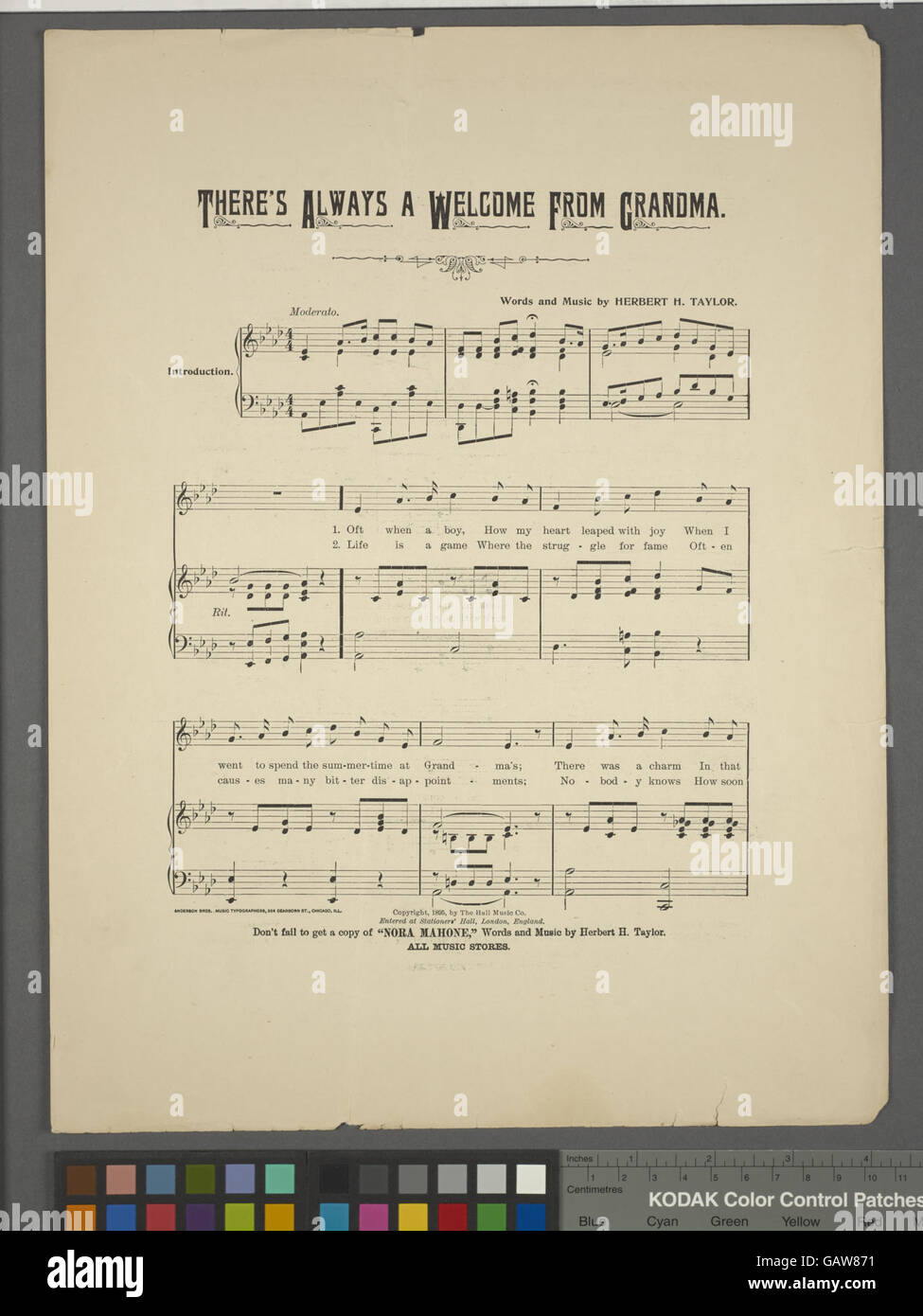 'There's Always a Welcome from Grandma' is a warm, sentimental song ...