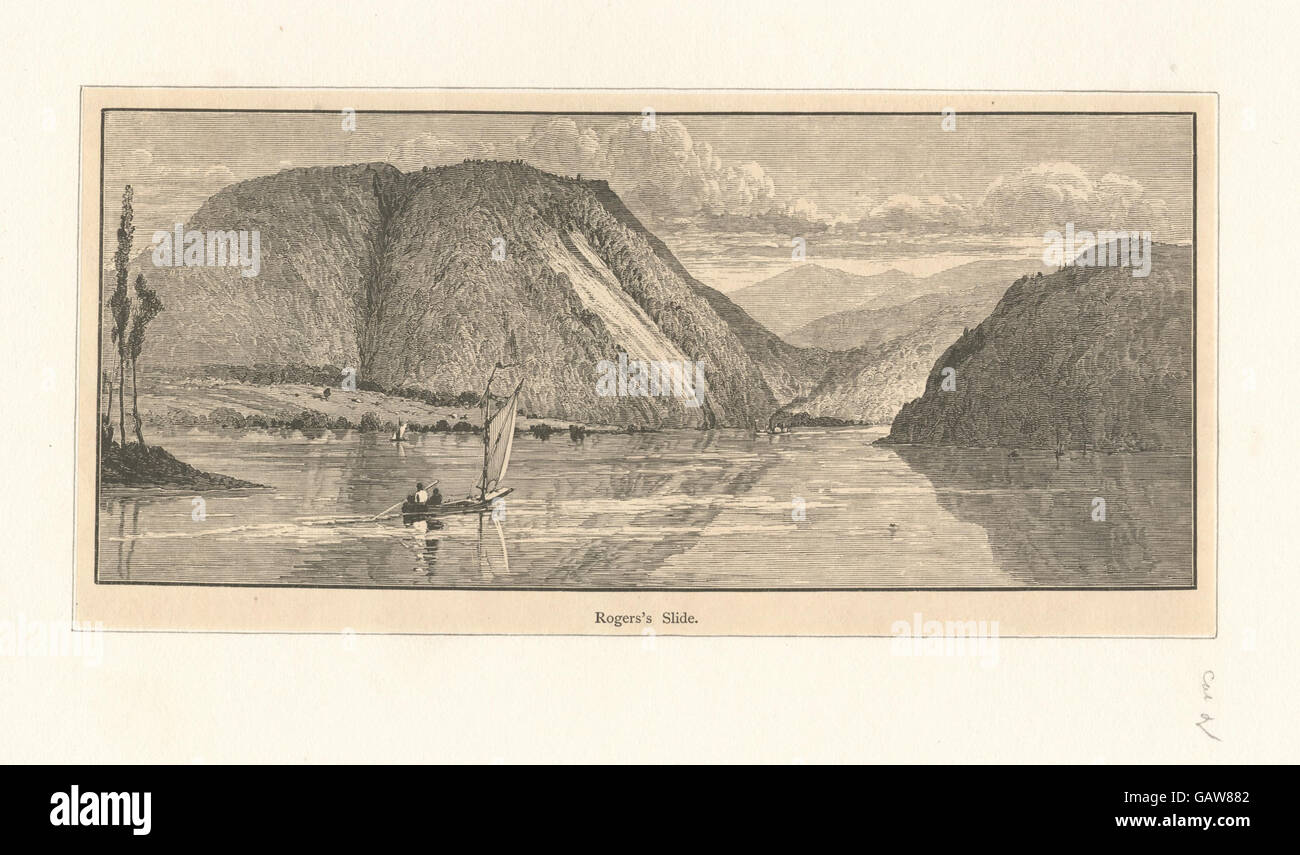 Roger's Slide refers to a location, possibly a natural feature or a ...