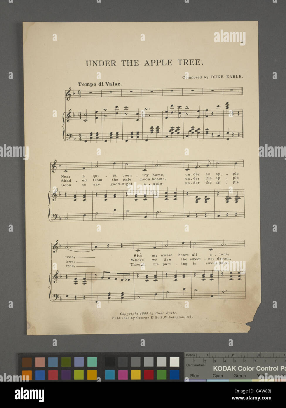 'Under the Apple Tree' suggests a peaceful and romantic setting ...