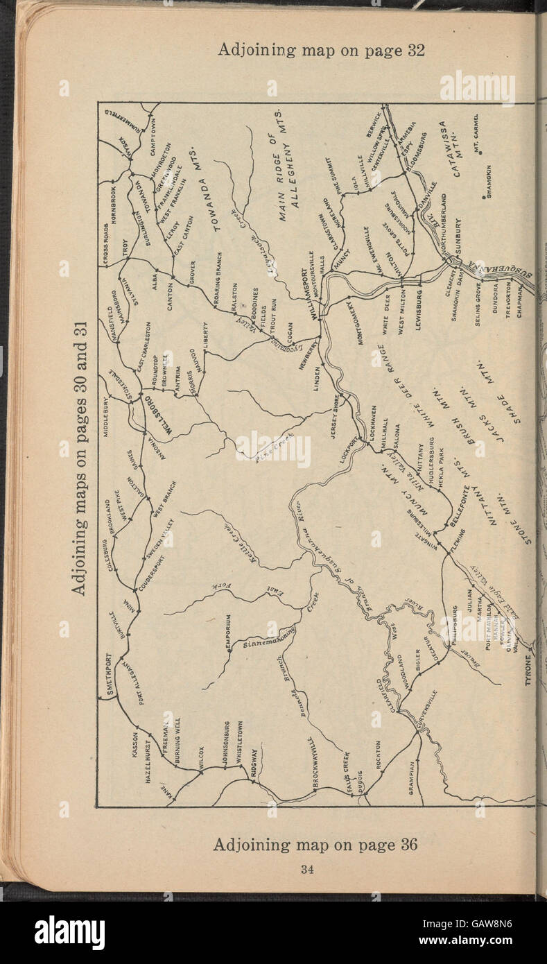 A vintage travel guide or tour book, offering information on ...