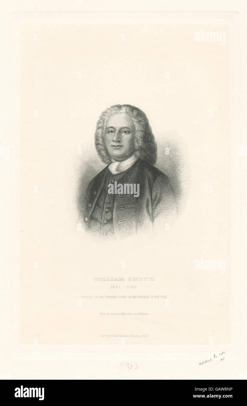 William Smith (1697-1769) was a significant figure in colonial New York ...