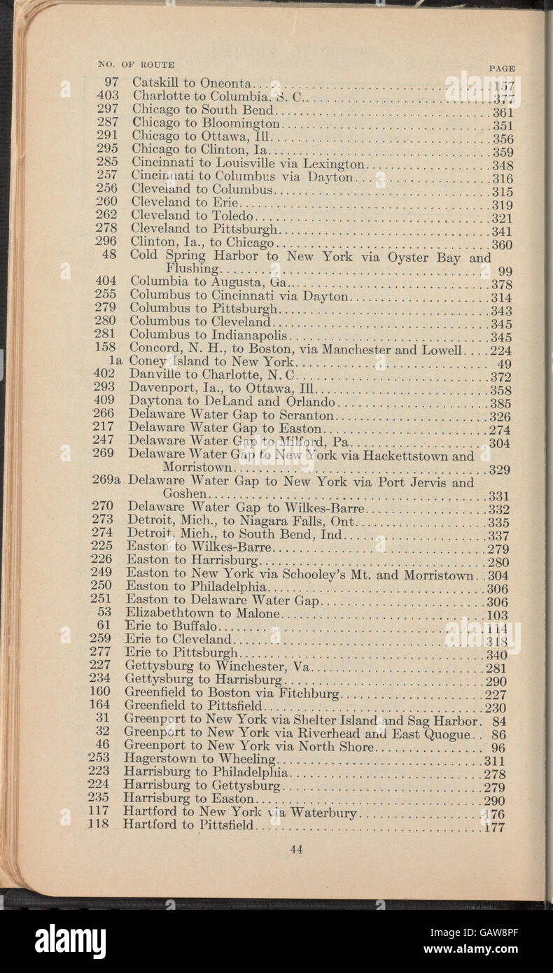 A tour book from the early 20th century, designed to guide travelers ...