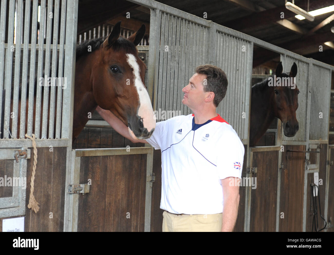 Team GB equestrian Performance Director Dan Hughes during the Team GB ...