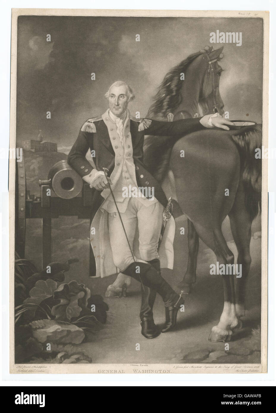 This item refers to General George Washington, cataloged under b12610613-423620, likely ...