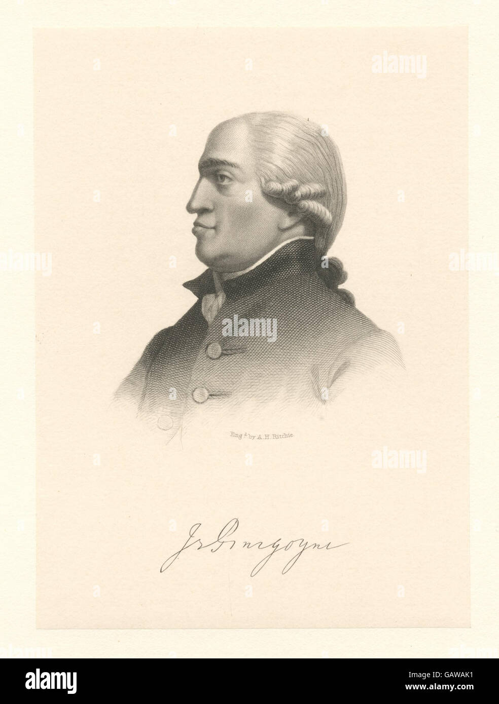 Portrait of General John Burgoyne (1722-1792), a British Army officer ...