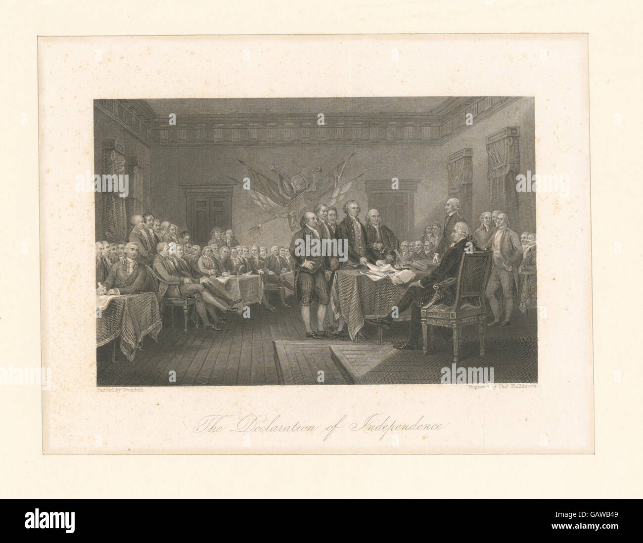 This image likely depicts the Declaration of Independence, a ...