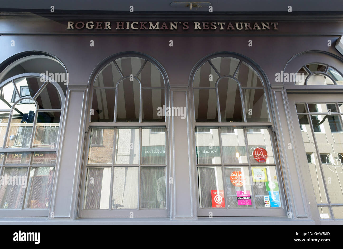 Roger Hickman's restaurant Norwich England UK Stock Photo - Alamy