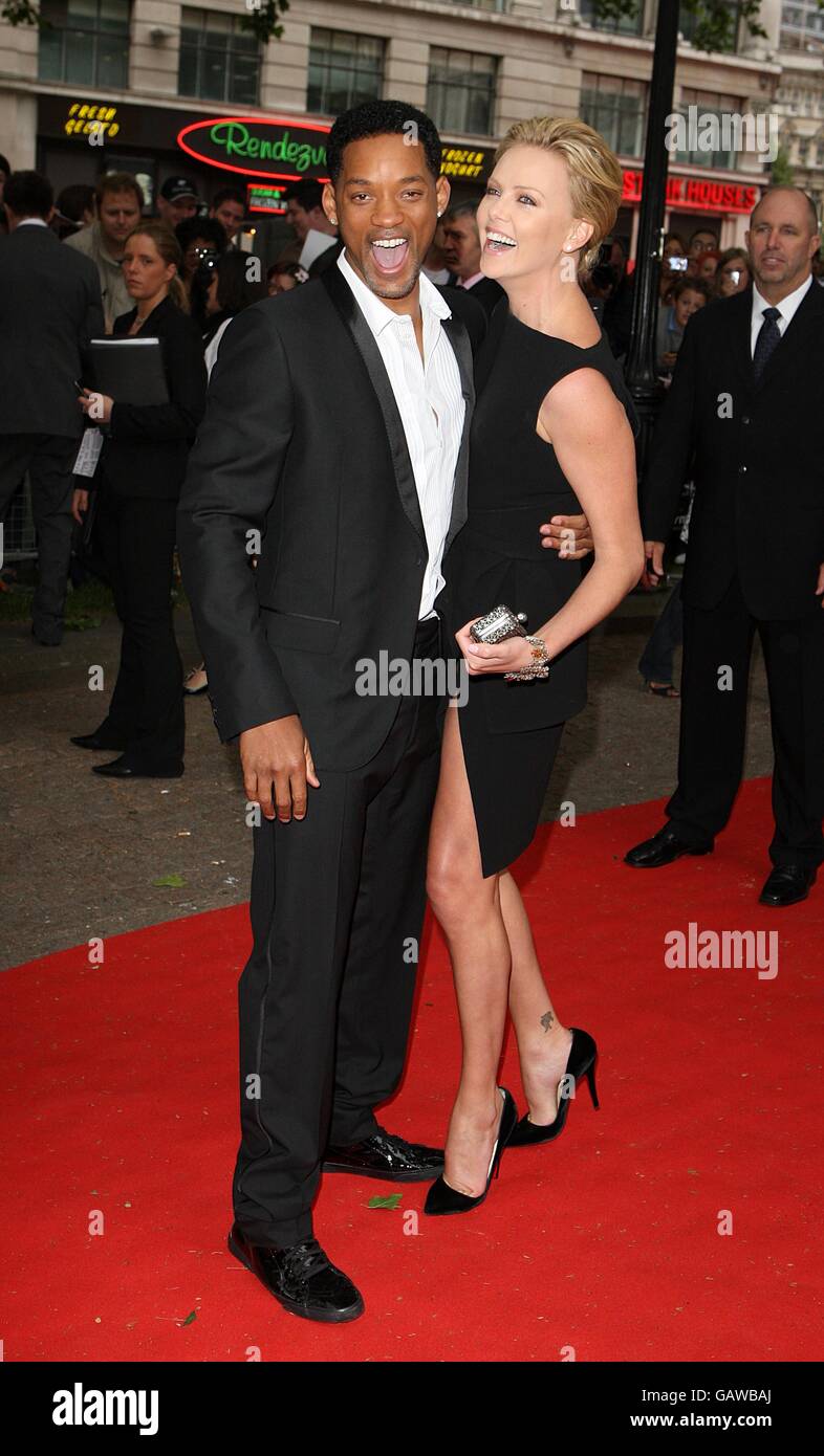 Hancock UK Premiere - London. Will Smith and Charlize Theron arrive for ...