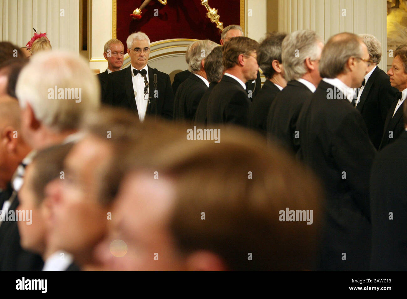 The Chancellor of the Exchequer Alistair Darling attends the Lord Mayor ...