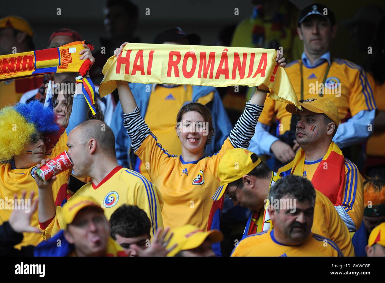 Romania fans in stands hi-res stock photography and images - Alamy