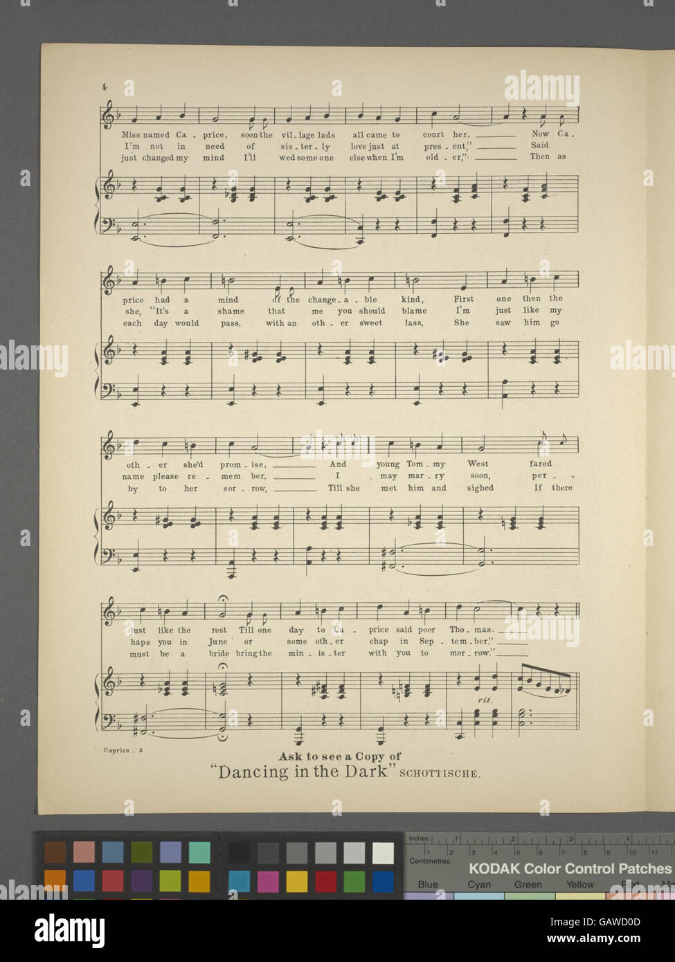 A reference to Caprice, possibly indicating a whimsical or lighthearted ...