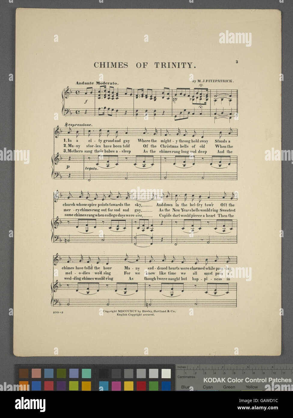 This title refers to the famous bells of Trinity Church in New York ...