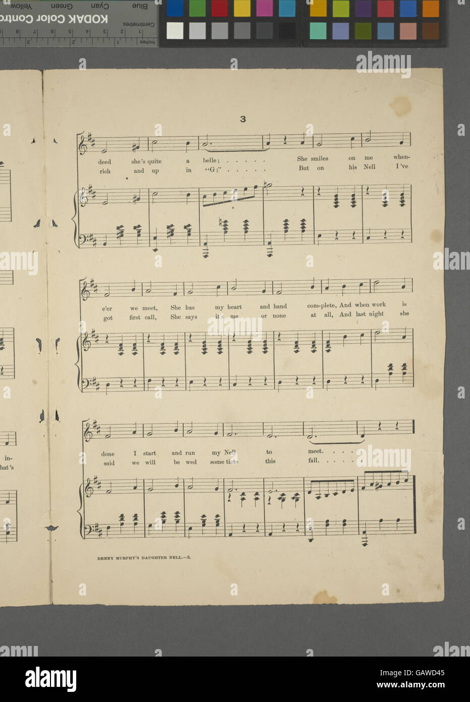 'Denny Murphy's daughter Nell' refers to a story or song centered ...