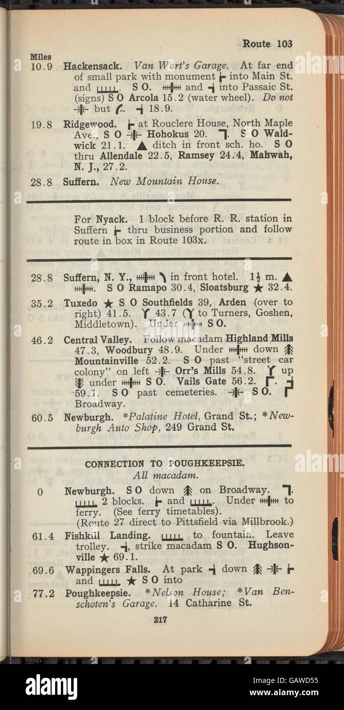 A travel or guidebook, possibly offering details about various ...