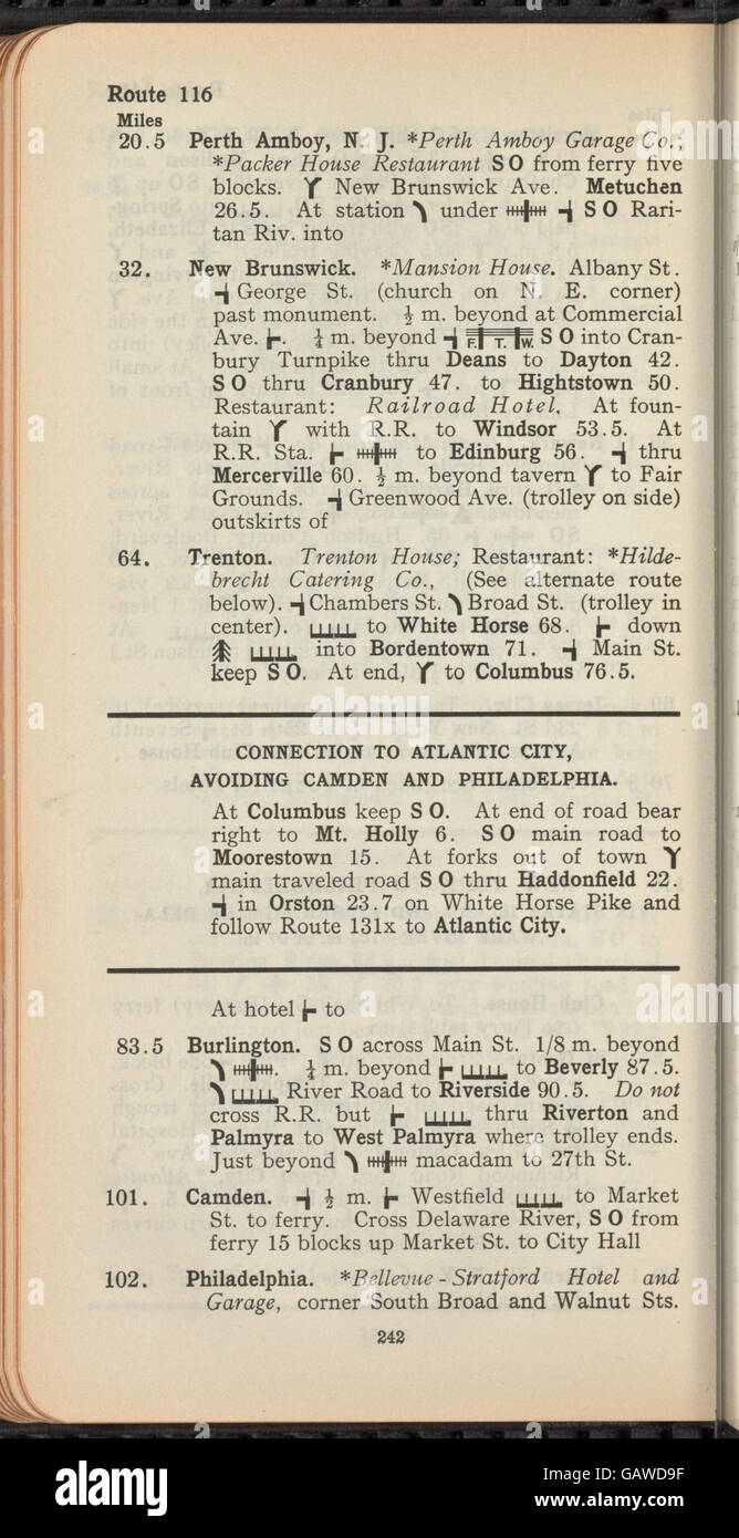 This image shows a tour book that provides detailed information about a ...