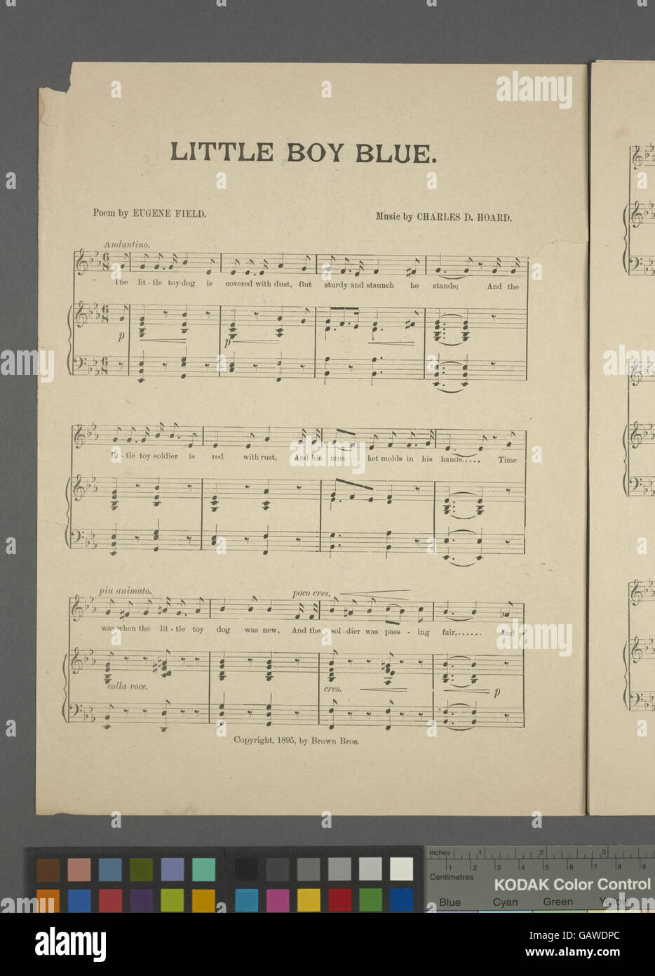 A reference to the nursery rhyme 'Little Boy Blue', which may evoke ...