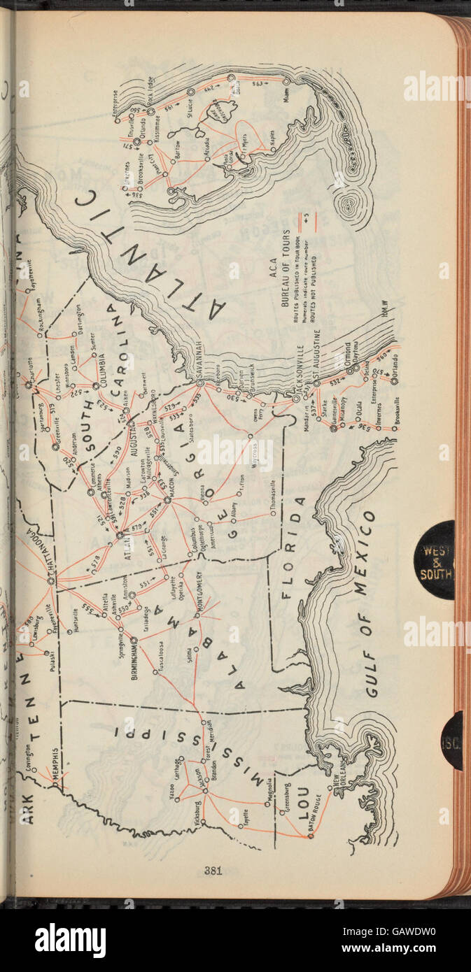This tour book likely documents details of a specific tour, possibly of ...