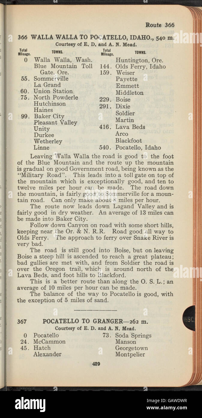 A tour book, possibly a travel guide or a detailed description of a ...