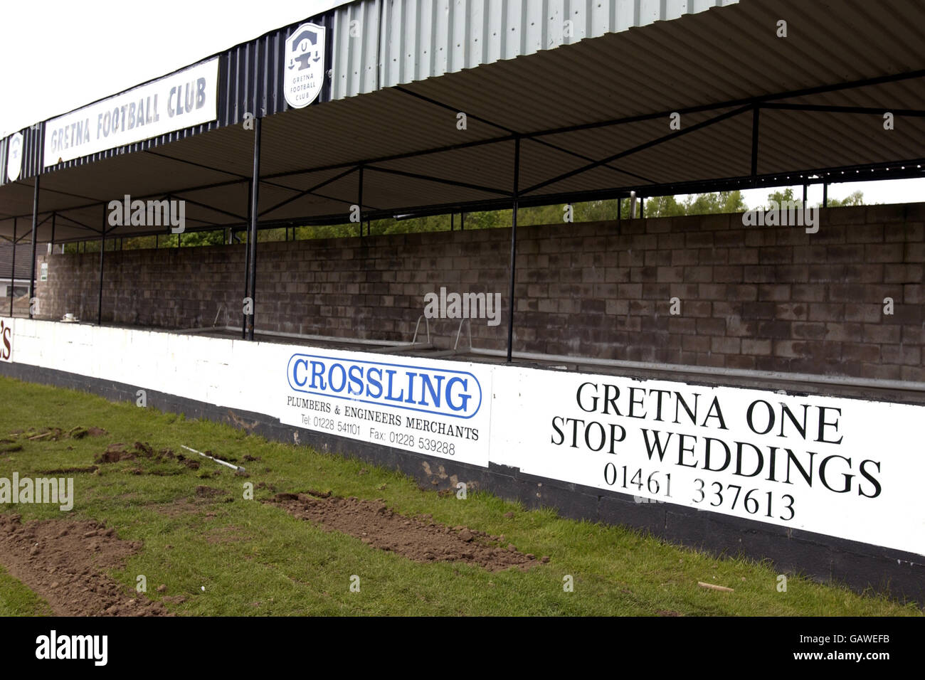 Scottish Soccer - Gretna Football Club - Raydale Park Stock Photo - Alamy