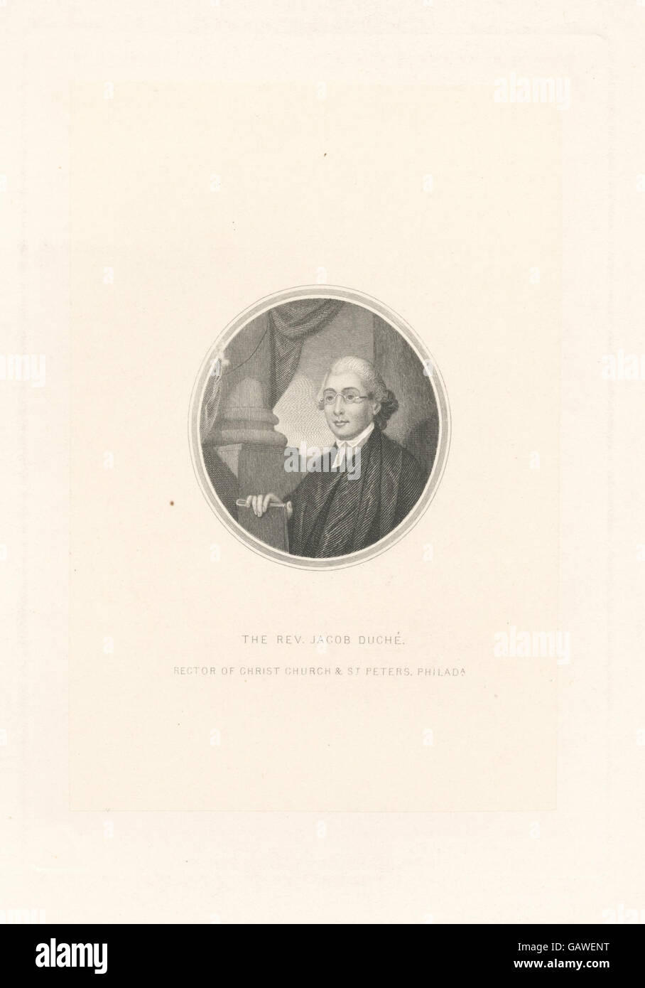 Rev. Jacob Duche, a prominent Anglican clergyman and rector of Christ ...