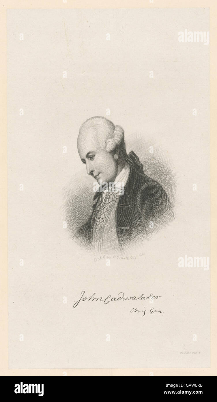 Brigadier General John Cadwalader was a key figure in the Continental ...