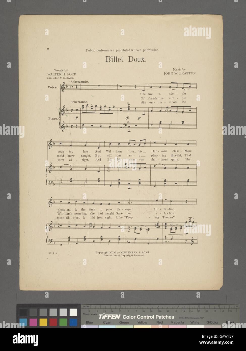 'Billet doux' is a French term meaning 'love letter,' typically ...