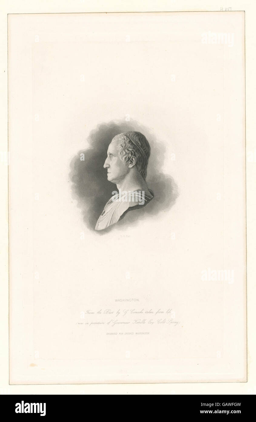 A historical portrayal of George Washington, the first President of the ...