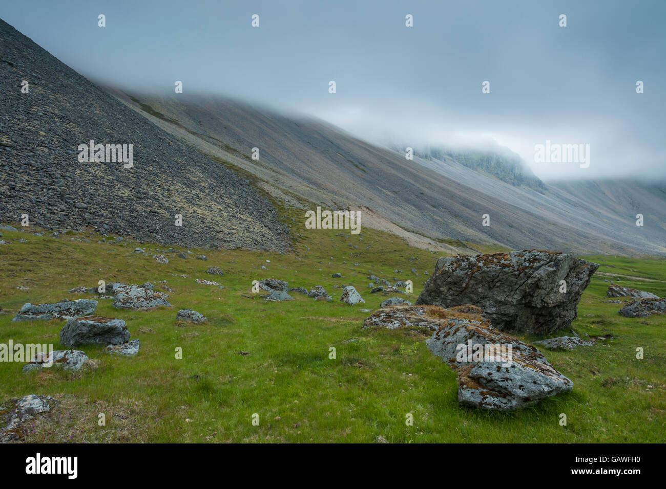 Summer night at Stokksnes headland, Iceland Stock Photo - Alamy