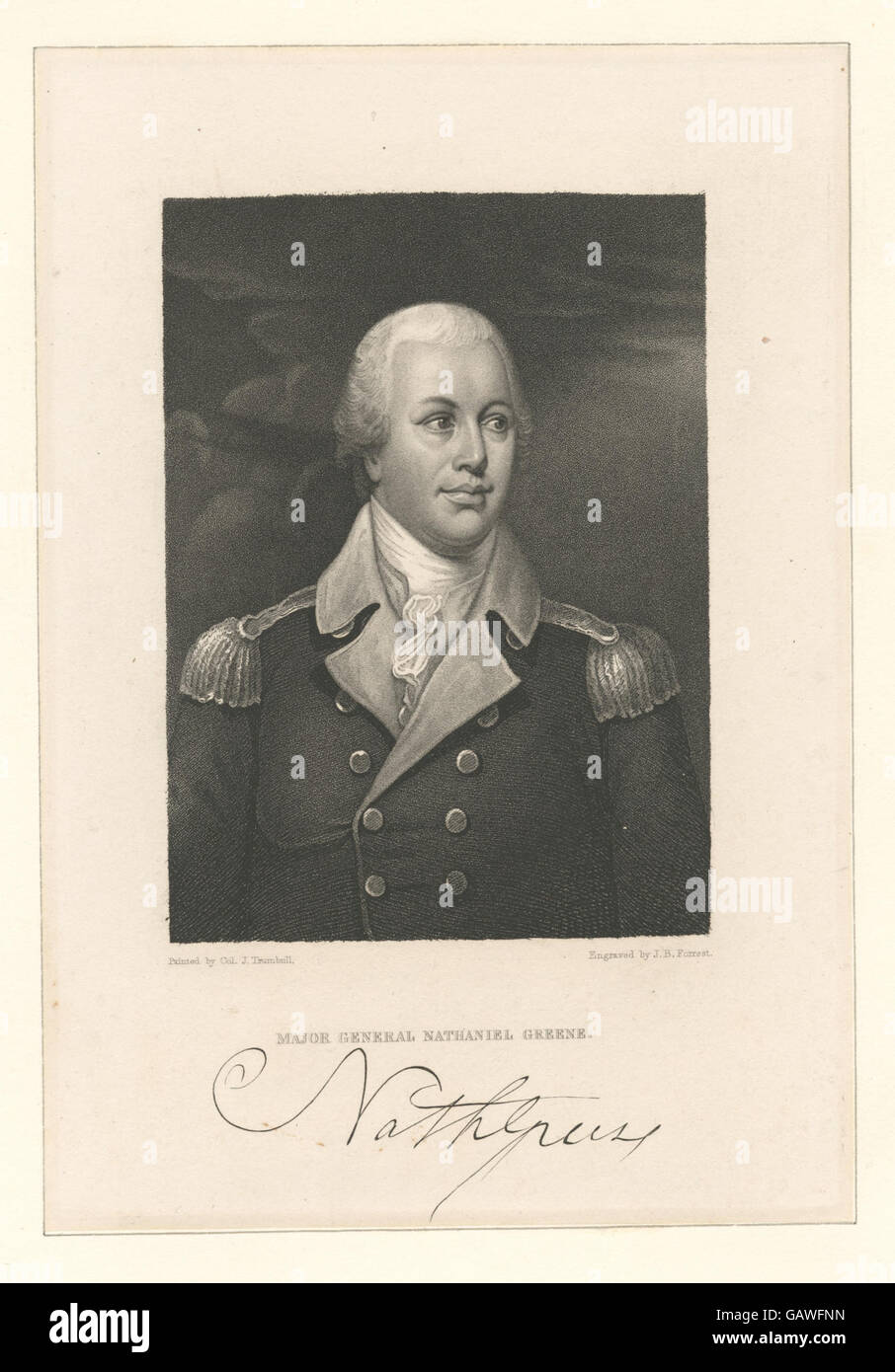 Major General Nathaniel Greene was a prominent American Revolutionary ...
