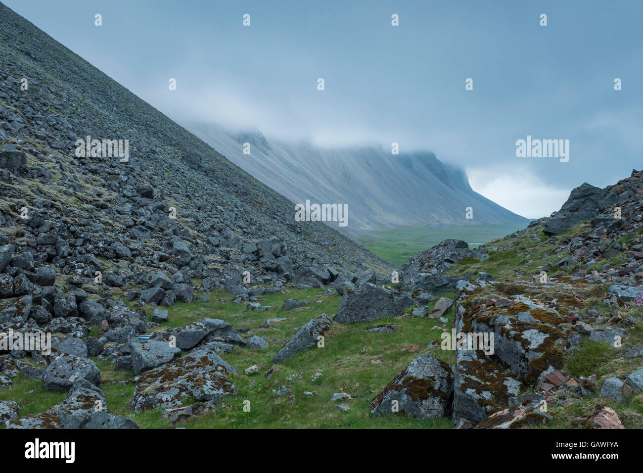 Summer night at Stokksnes headland, Iceland Stock Photo - Alamy