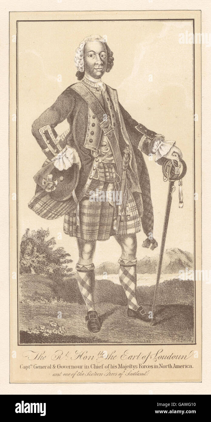 The Earl of Loudoun was a Scottish nobleman and a senior military ...