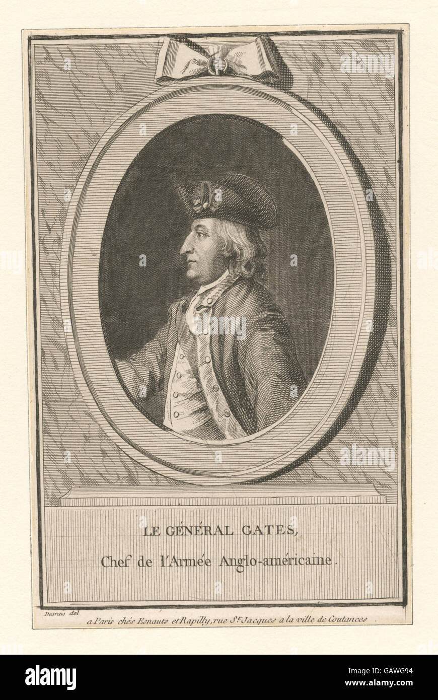 'Le General Gates, Chef de l'Armée Anglo-Américaine' refers to General ...