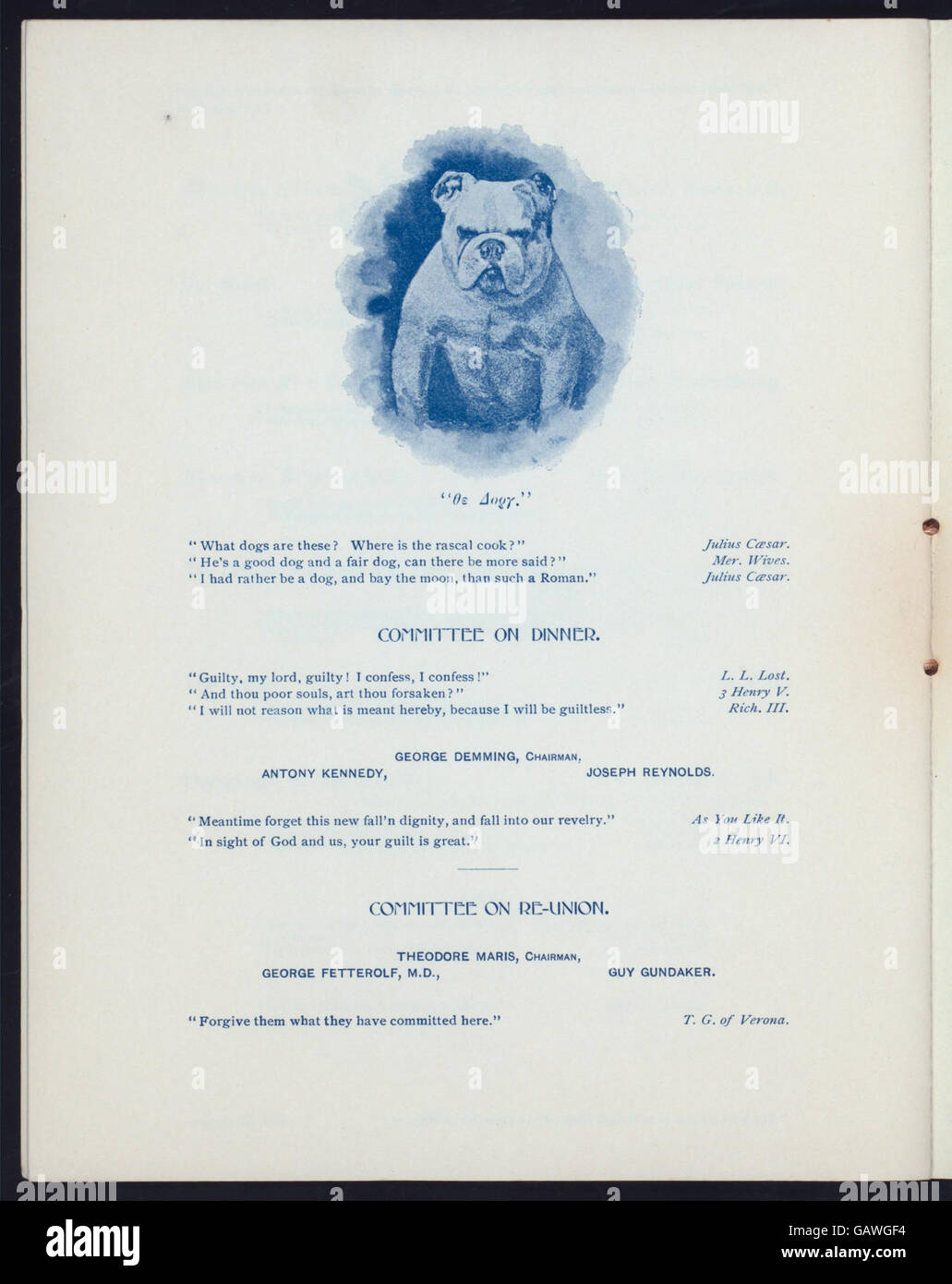 ANNUAL DINNER IN HONOR OF MR. JUSTICE DAVID J. BREWER OF THE SUPREME ...