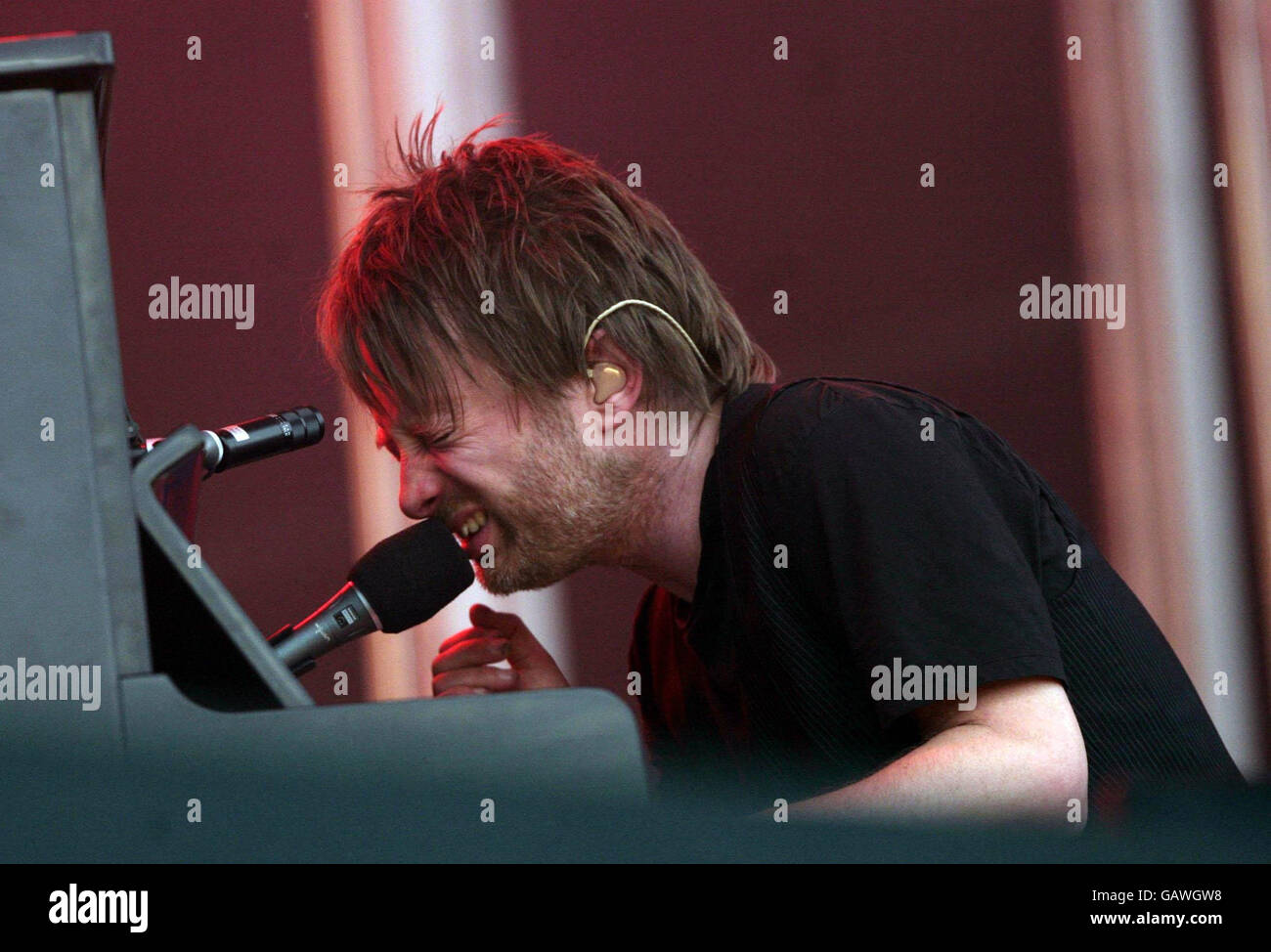 Radiohead in concert - London Stock Photo - Alamy