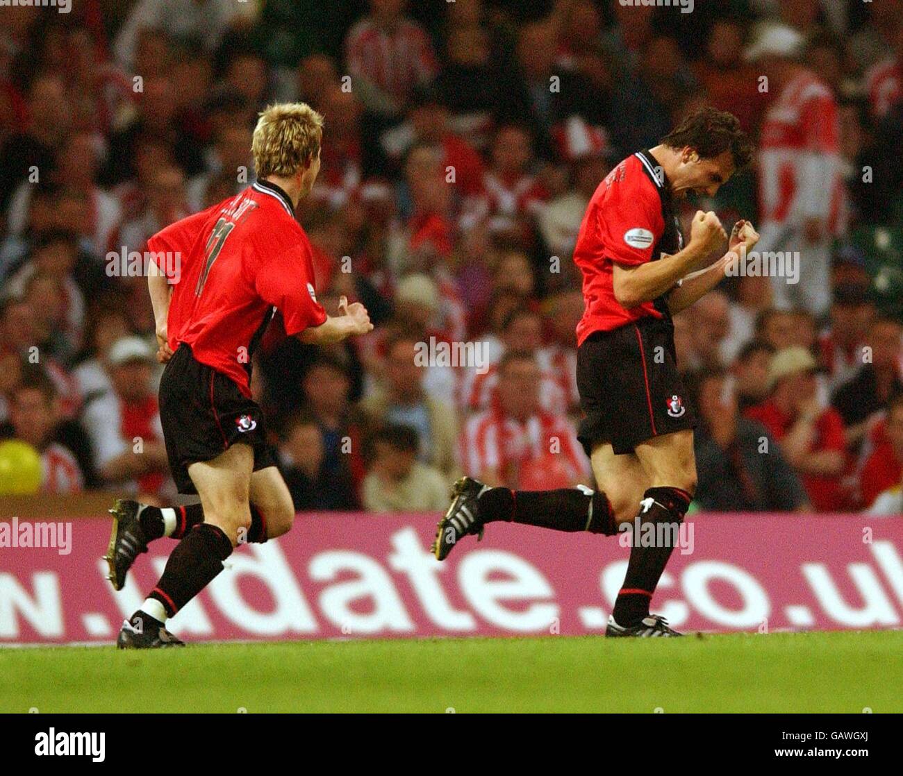 AFC Bournemouth's captain Carl Fletcher celebrates after scoring in ...