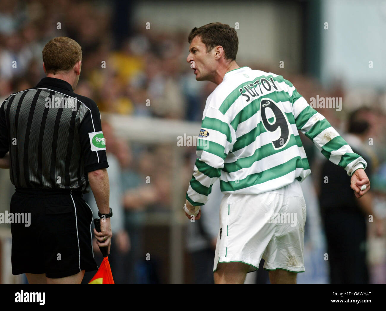 Celtic's Chris Sutton's outburst at a referee's assistant wasnt his ...