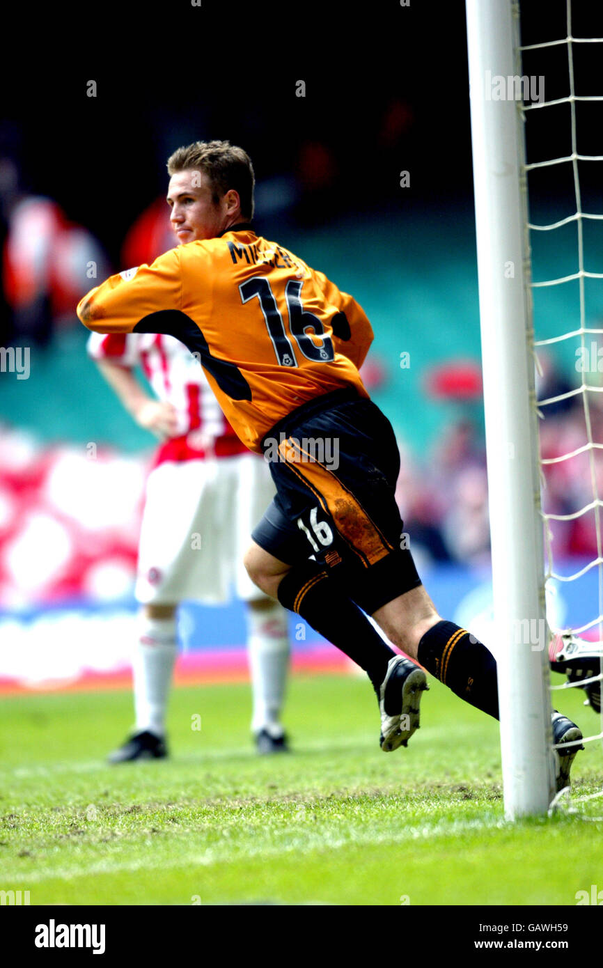 Wolverhampton Wanderers' Kenny Miller celebrates after scoring the 3rd ...