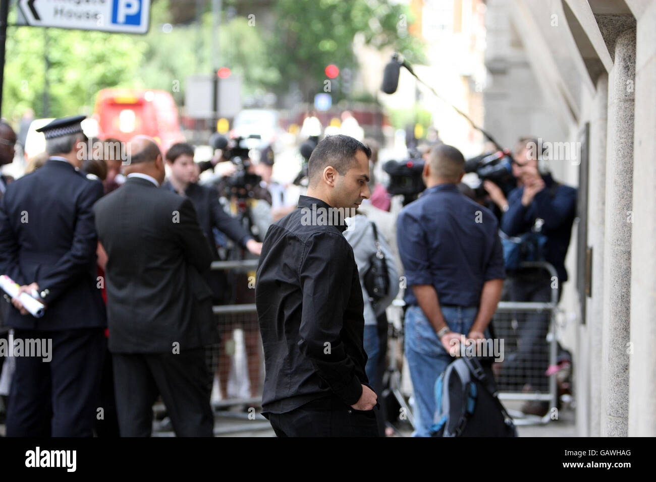 Katen Patel who is the brother of Nisha Patel outside the Old Bailey in ...