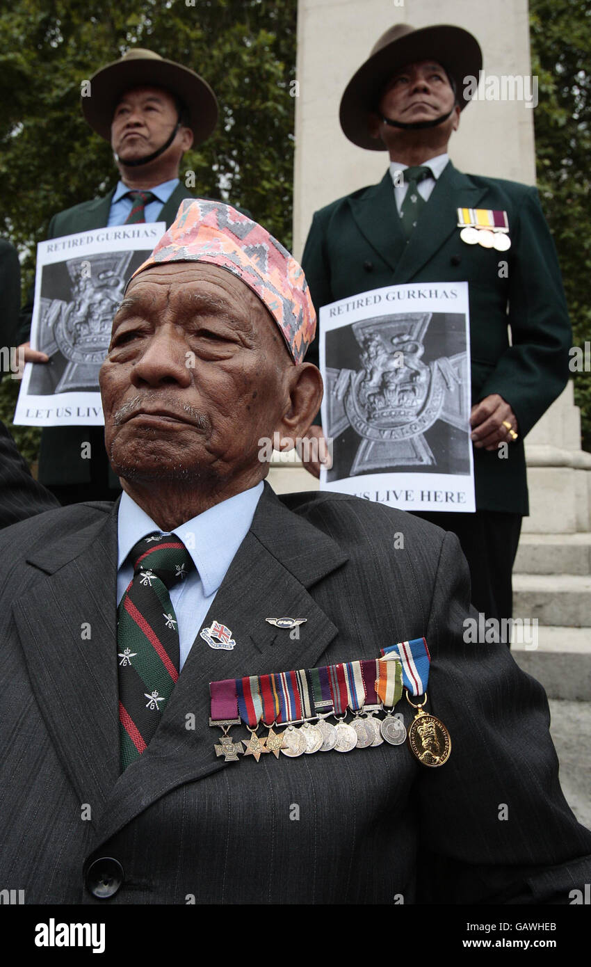87-,year-old Retired Gurkha Regimental Sergeant Major Pun Tulbahadur ...