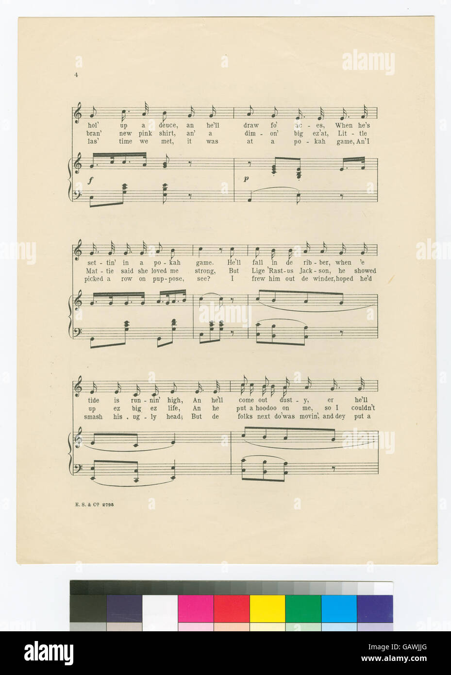 Cover illustration from the song 'The Rabbit's Foot', depicting a lucky ...