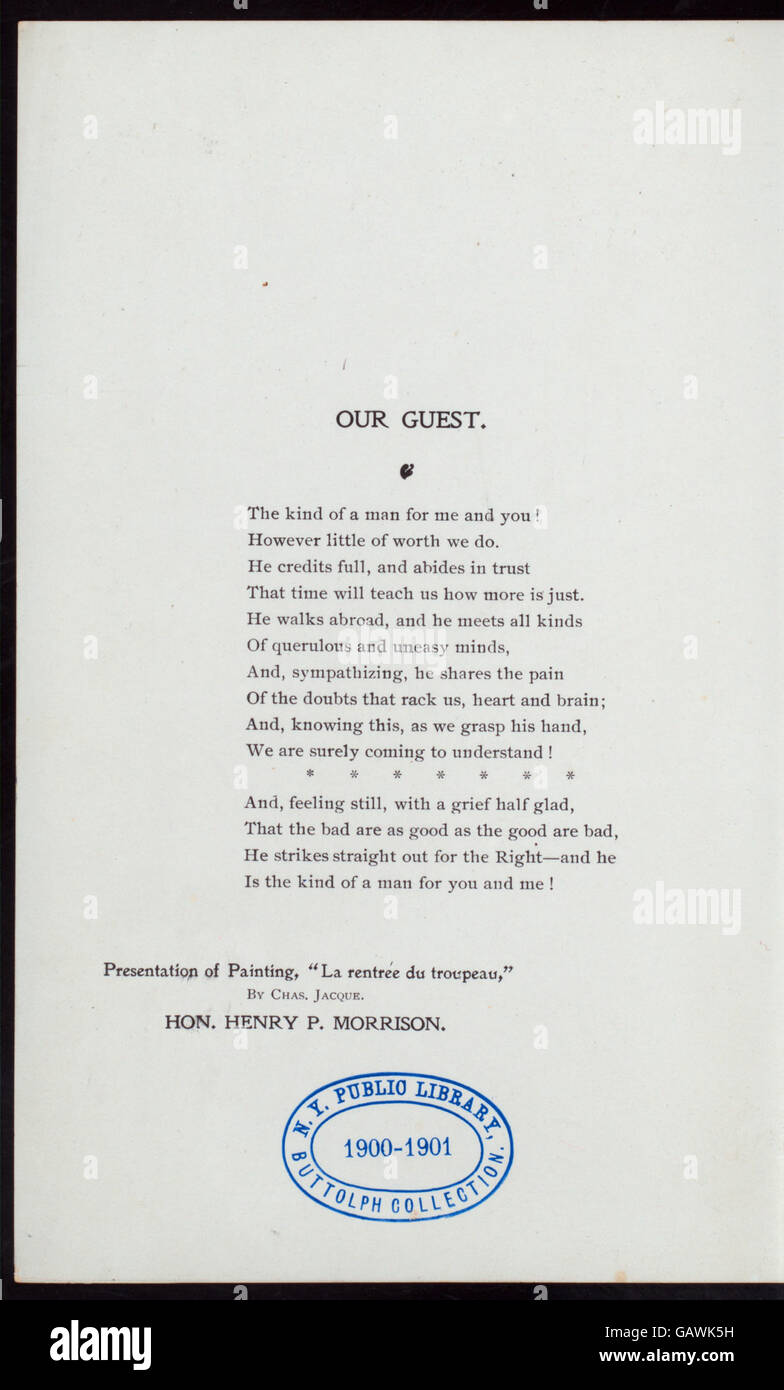 TESTIMONIAL DINNER (held by) RICHMOND BOROUGH FRIENDS OF NICHOLAS ...