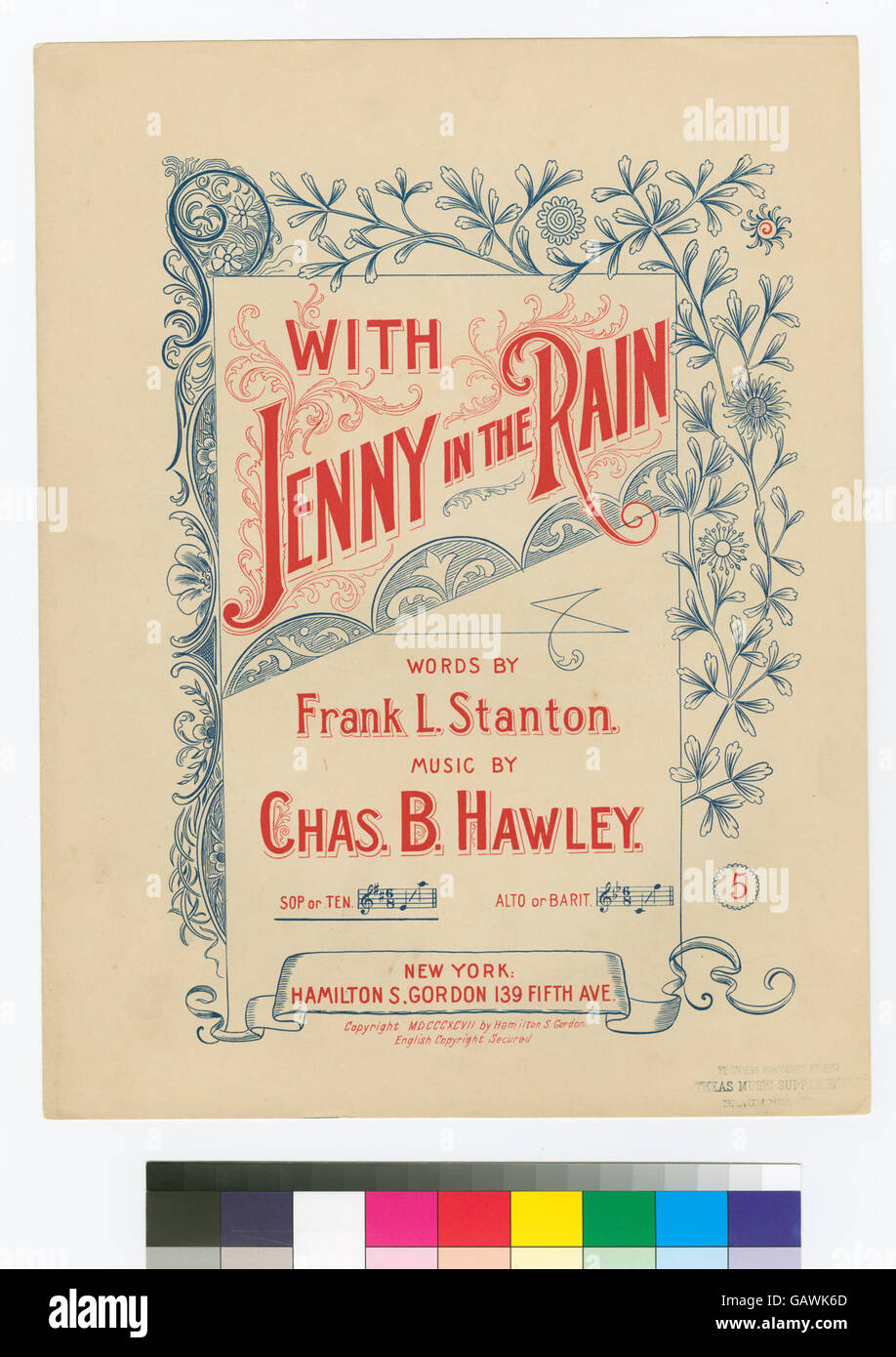 'With Jenny in the Rain' likely refers to a song or narrative centered ...